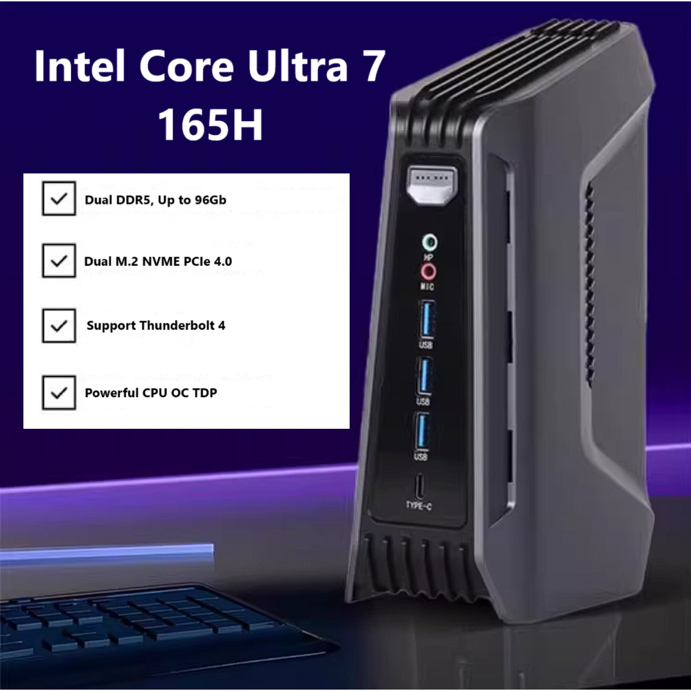 mini PC TOPTON F12 Intel Core Ultra 7 165H | 155H USB C Thunderbolt 4 ...