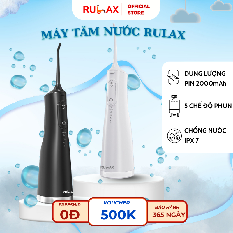 Máy Tăm Nước Cầm Tay RULAX RL-16 Tặng 4 Đầu Tăm | BH 12 Tháng ...
