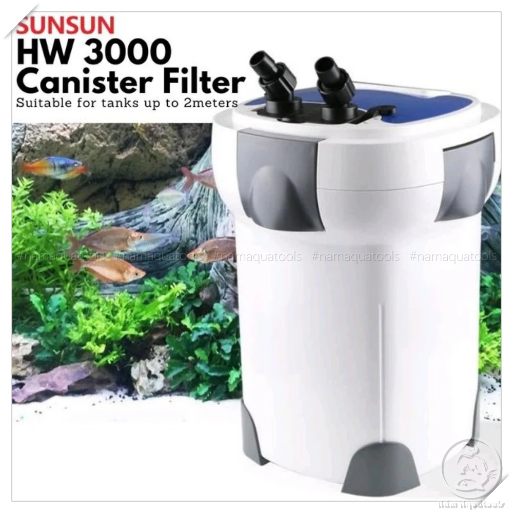 SUNSUN HW-3000 / ZW-3000 – Lọc thùng UV tích hợp, điều khiển điện tử, lọc mạnh cho bể cá thuỷ ...