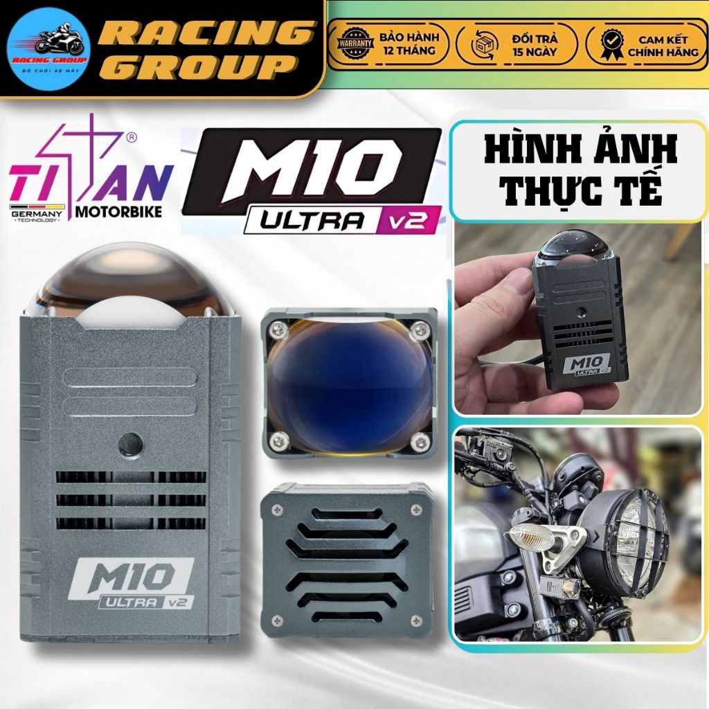 M10 Ultra V2, Đèn Trợ Sáng Bi Cầu Mini Titan M10 Ultra V2 Siêu Sáng ...