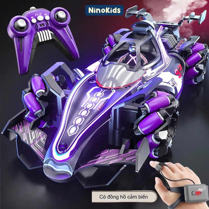 Xe đua điều khiển từ xa cho bé trai 6 - 14 tuổi, có đồng hồ cảm biến 2 ...