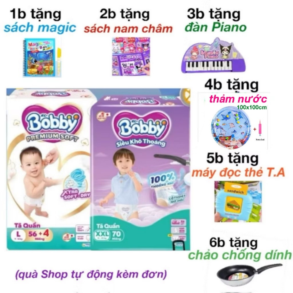 [QUÀ TỪ 1B - BỊCH ĐẠI MẪU MỚI SIÊU TIẾT KIỆM] Bỉm quần Bobby ultra+ ...