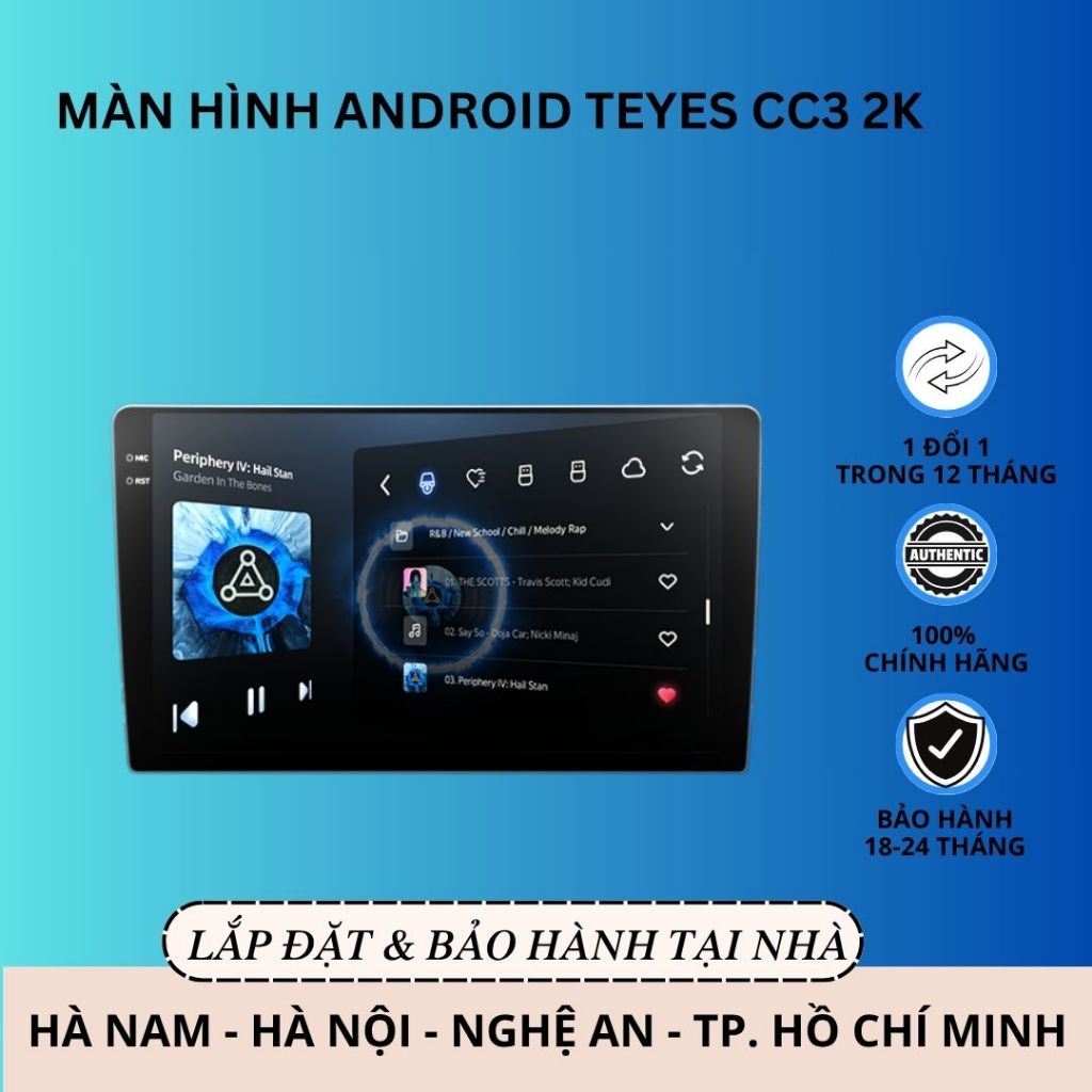 Màn Hình Android Teyes CC3 2K | Ram 6GB Rom 128G | Liền Camera 360 | Shopee Việt Nam
