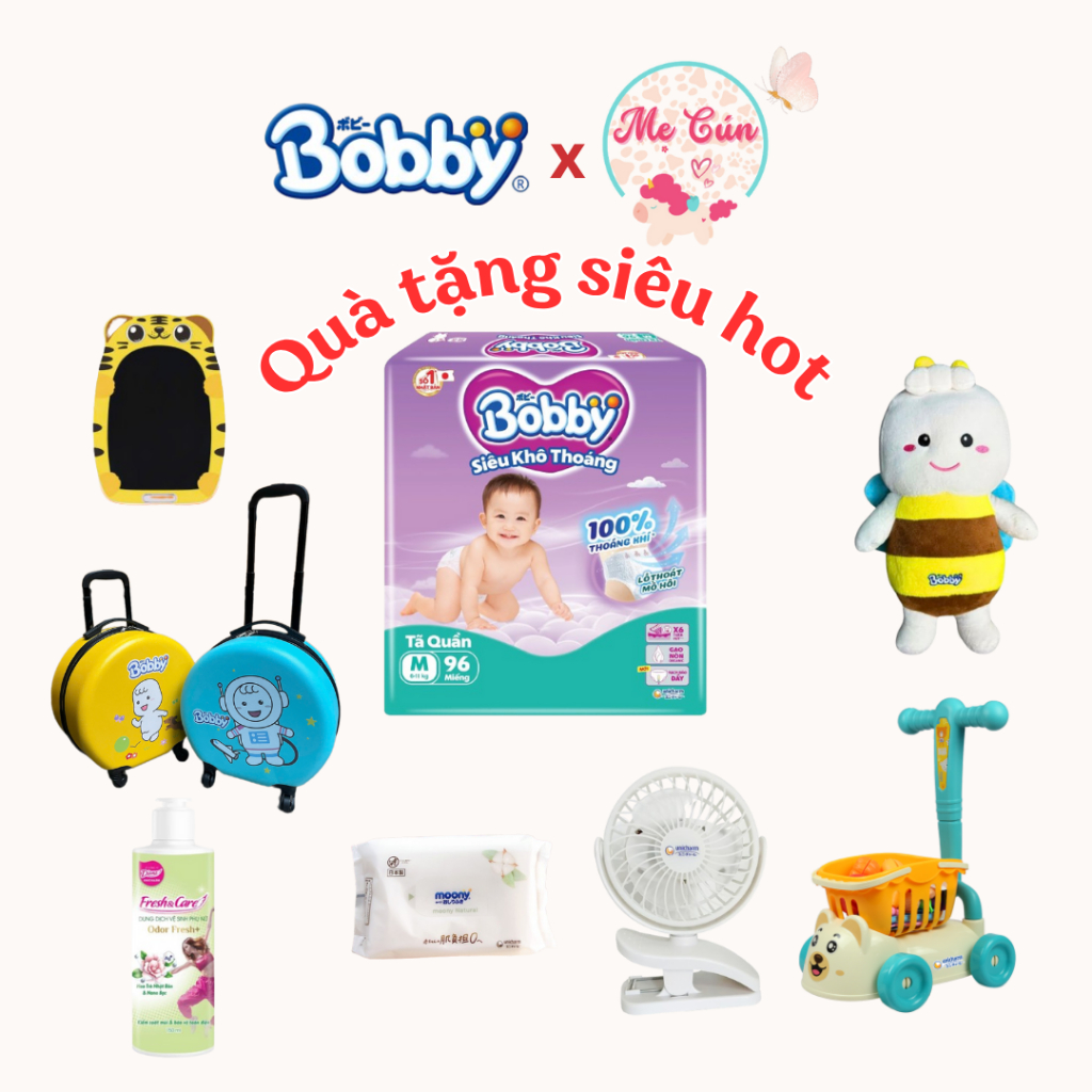 Quà Bobby Ultra. 1b tặng Dung dịch VS, 2b tặng 10 móc áo, 3b tặng 1b ...