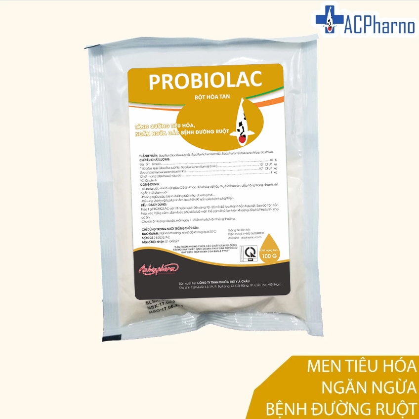 Men tiêu hóa cho cá cảnh, cá koi, cá vàng, guppy, cá rồng Pro Biolac ...