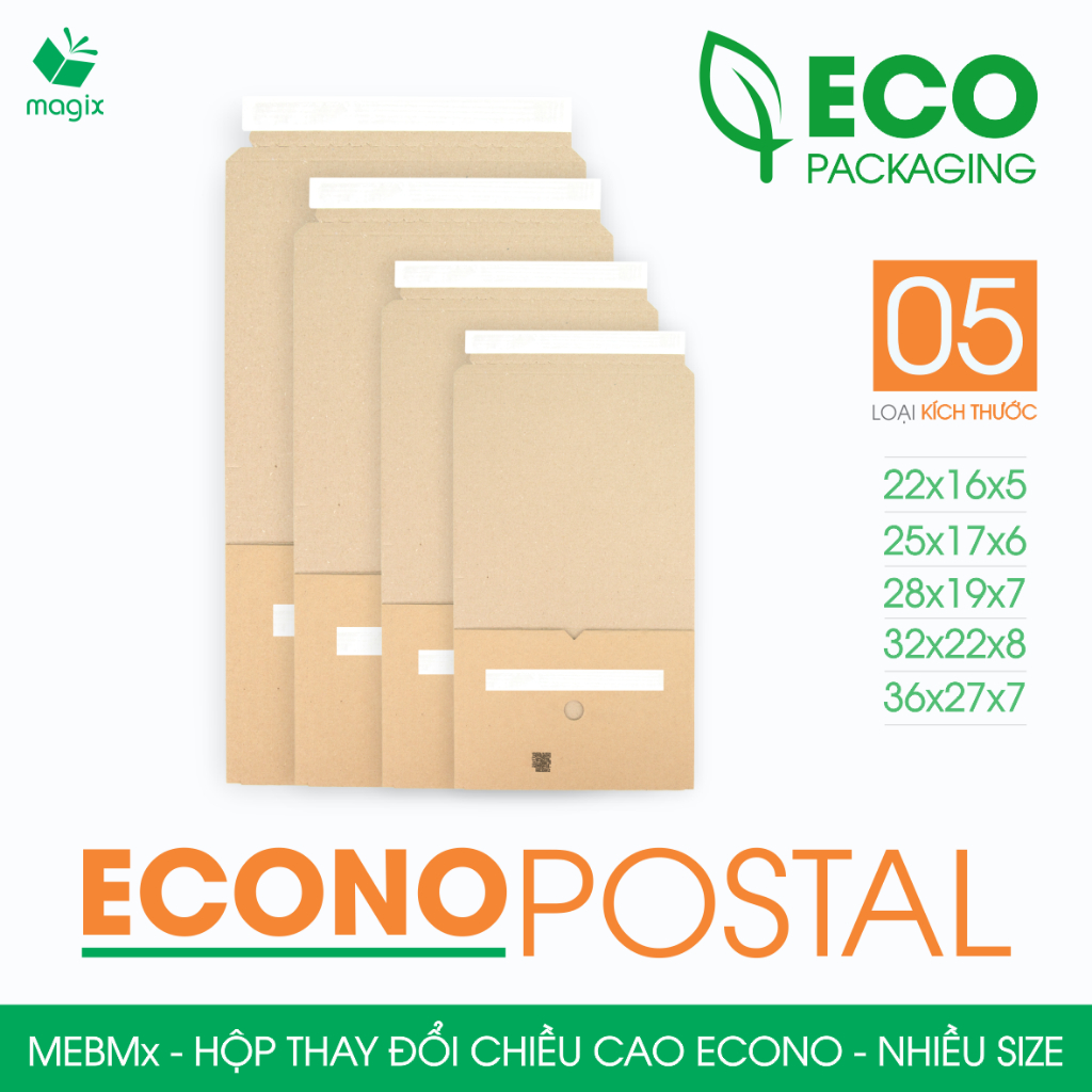 MEBM - 20 hộp carton thay đổi chiều cao siêu tiết kiệm - Nhiều size ...