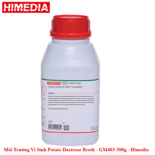 Môi Trường Vi Sinh Potato Dextrose Broth GM403, Model: GM403-500g, Hãng: Himedia, Hàng mới 100% ...