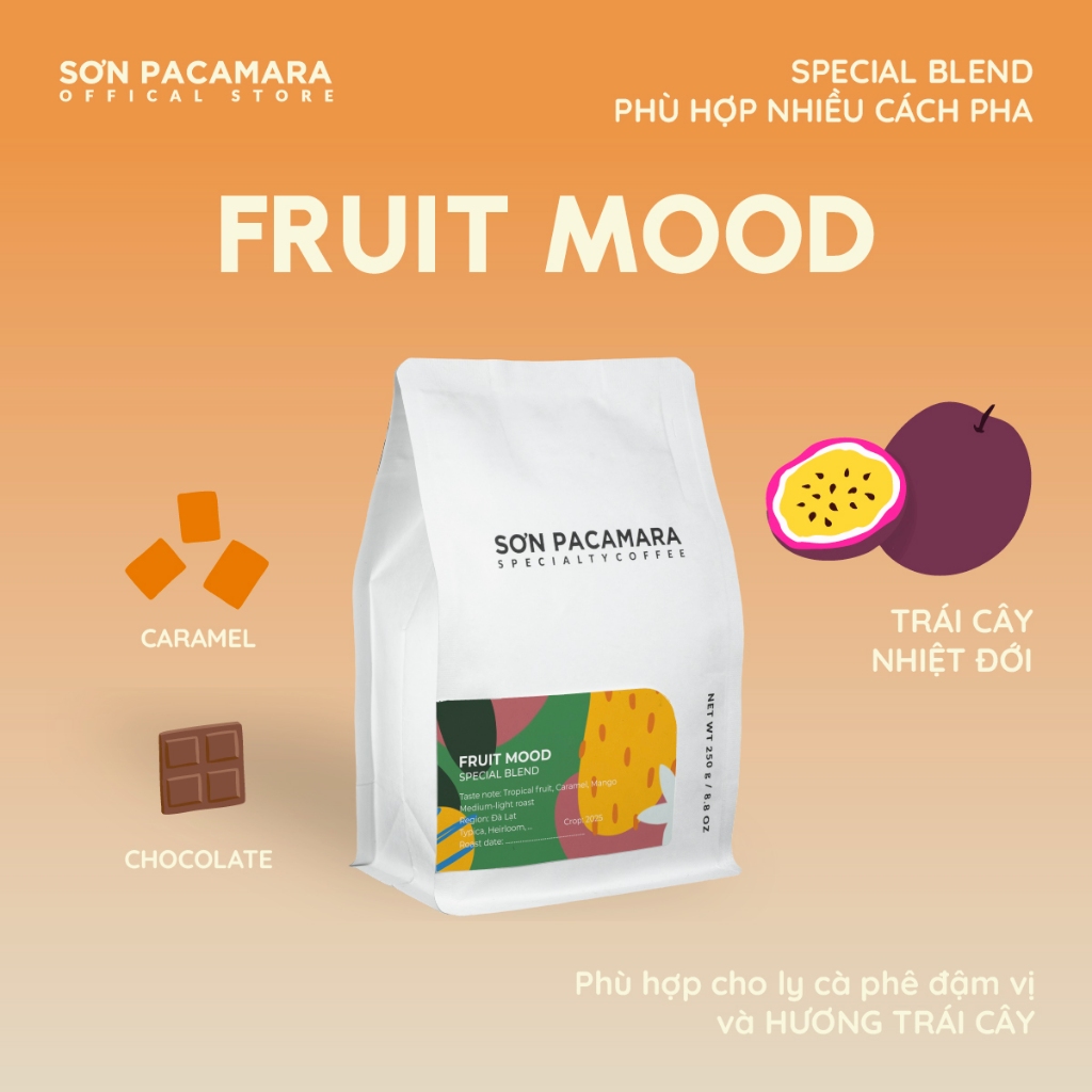 Cà Phê Cold Brew Sơn Pacamara Gói Fruit Mood, 100% Specialty Coffee ...
