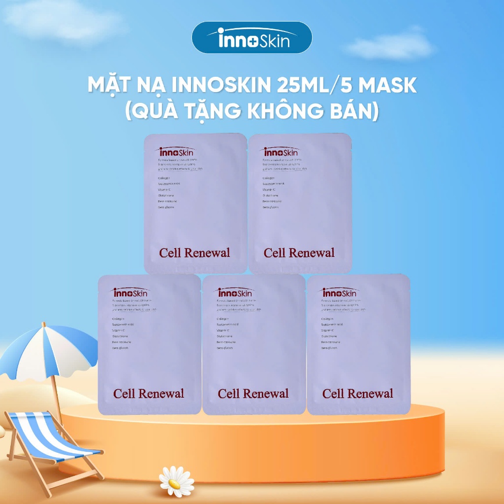 ( QUÀ TẶNG KHÔNG BÁN) 5 Miếng Mặt Nạ Cell Renewal Collagen Mask Innoskin Dưỡng Sáng,Cấp Ấm,Phục ...