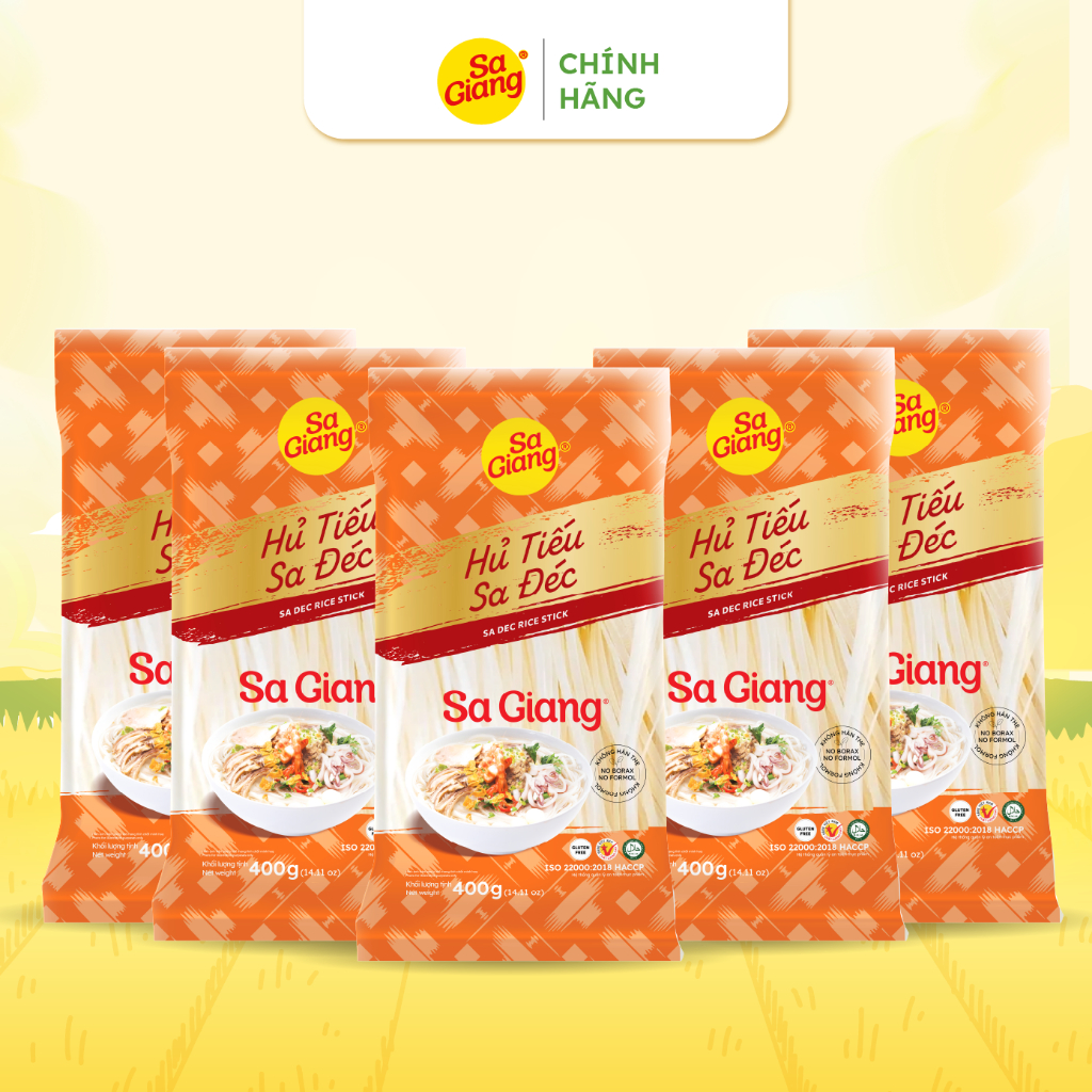 [SA GIANG] - Combo 5 túi hủ tiếu Sa Đéc 400g | Shopee Việt Nam