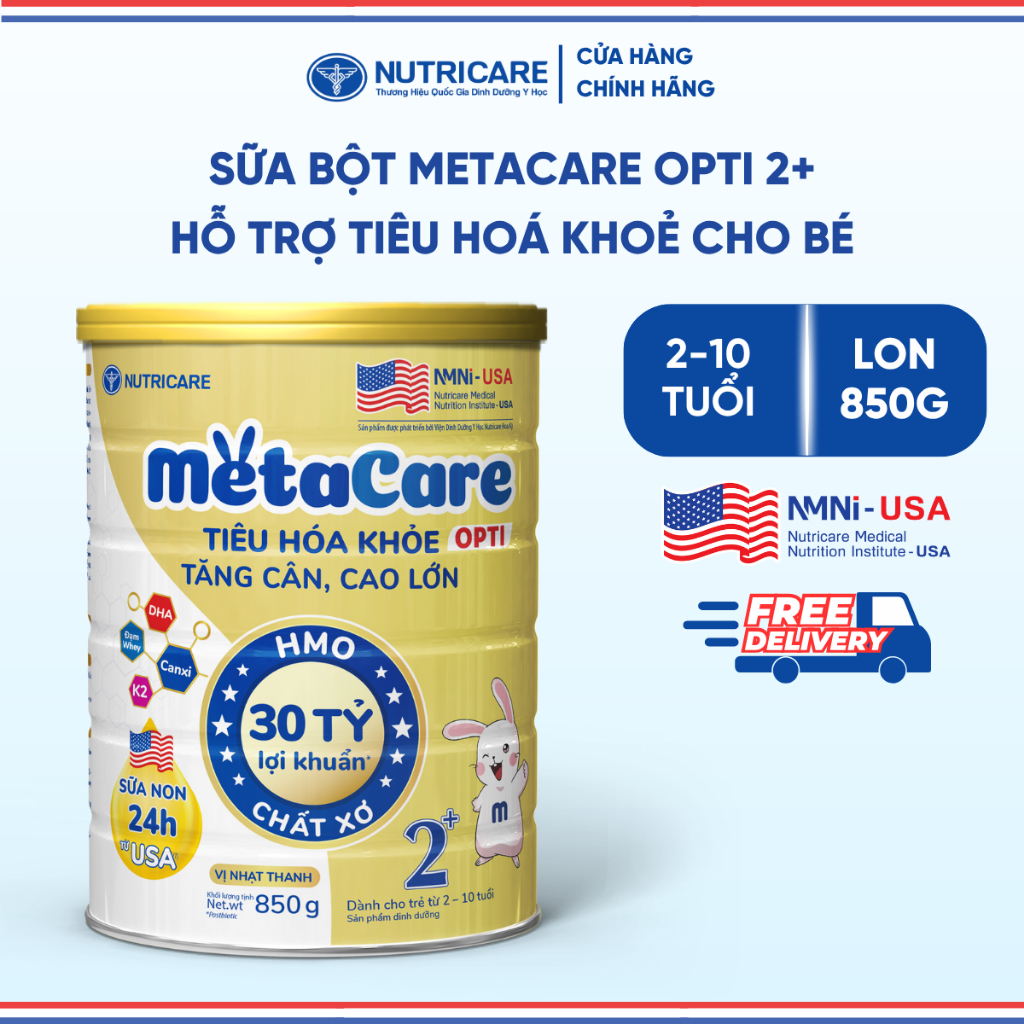 Sữa Bột METACARE OPTI Nutricare Cho Bé 0-10 Tuổi Tiêu Hoá Khoẻ Bé Tăng Cân Tăng Sức Đề Kháng ...