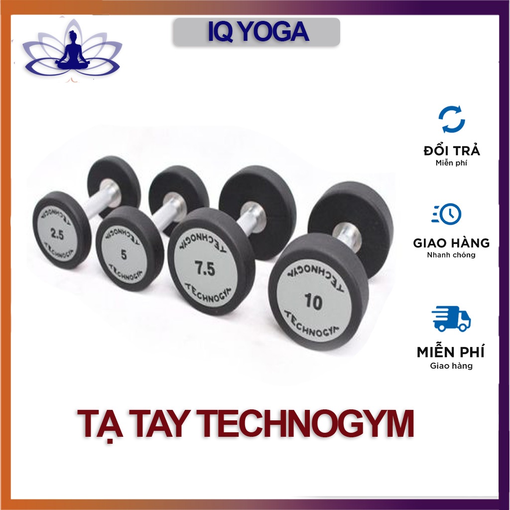 Tạ Tay Technogym ( 2,5kg- 5kg- 7,5kg -10kg ) Hỗ Trợ Tập Gym và các bài tập cơ | Shopee Việt Nam