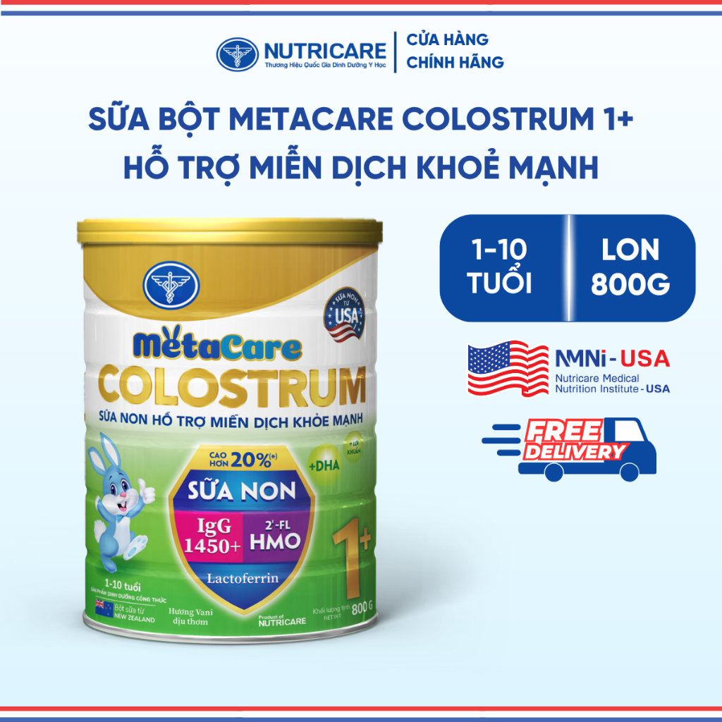 Sữa Bột METACARE COLOSTRUM 1+ Nutricare Tăng Cường Miễn Dịch Sức Đề Kháng Bé Từ 1-10 Tuổi Với ...
