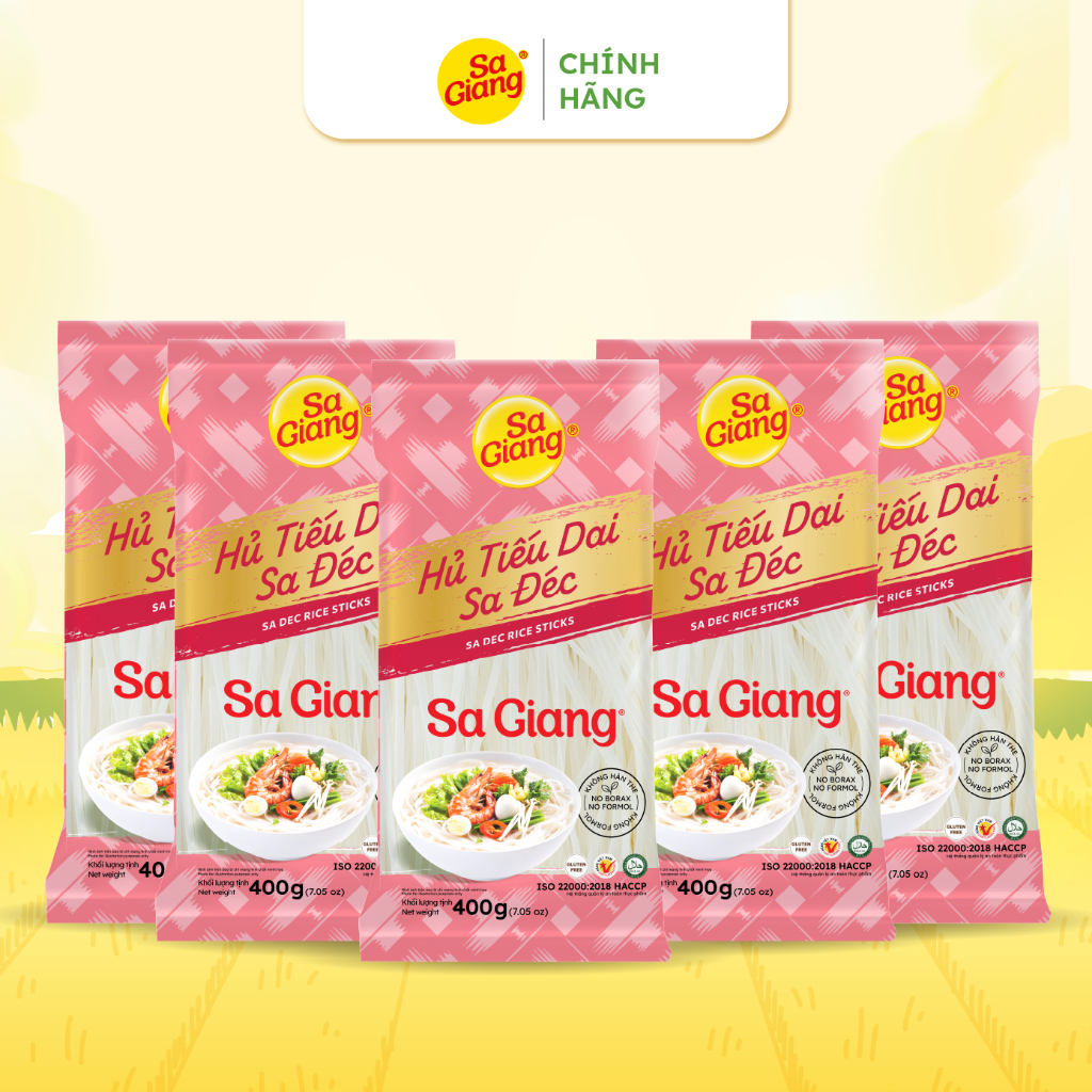 [SA GIANG] - Combo 5 gói hủ tiếu DAI Sa Đéc 400g | Shopee Việt Nam