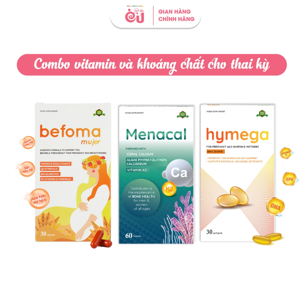 Hộp bộ ba Bổ bầu EU [BEFOMA + MENACAL + HYMEGA] | Shopee Việt Nam