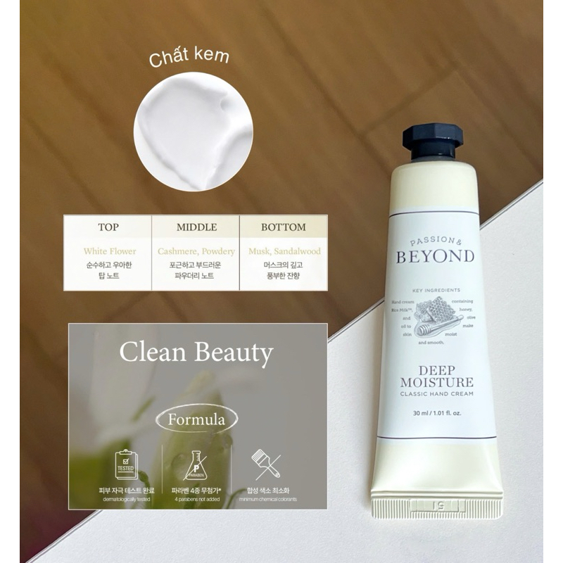 Kem Dưỡng Ẩm Tay Passion & Beyond Classic Hand Cream 100ml | Shopee ...