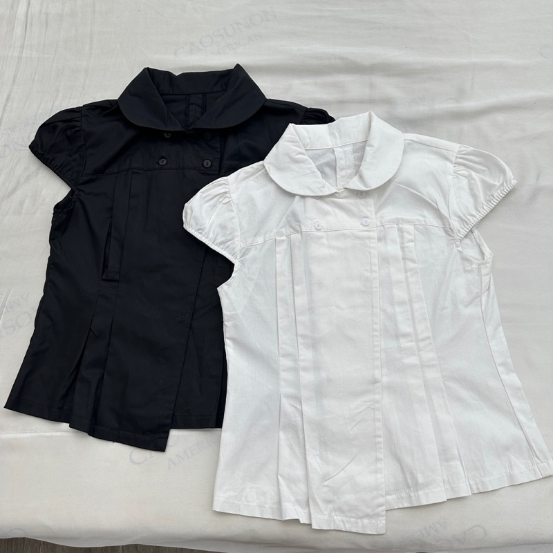 ALICE TOP - Áo Sơ Mi DEROSE Kiểu 8 Nút Xinh Tôn Eo Vải Kate Cổ Tròn Bầu ...