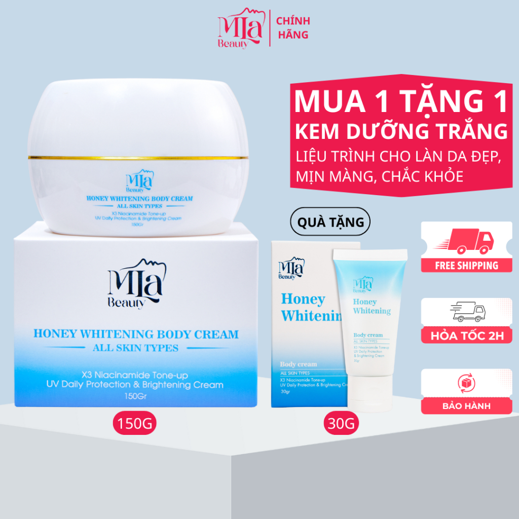 Kem Body Honey Whitening Dưỡng Trắng Sáng Da Khoa Học 150g – Mla Beauty ...