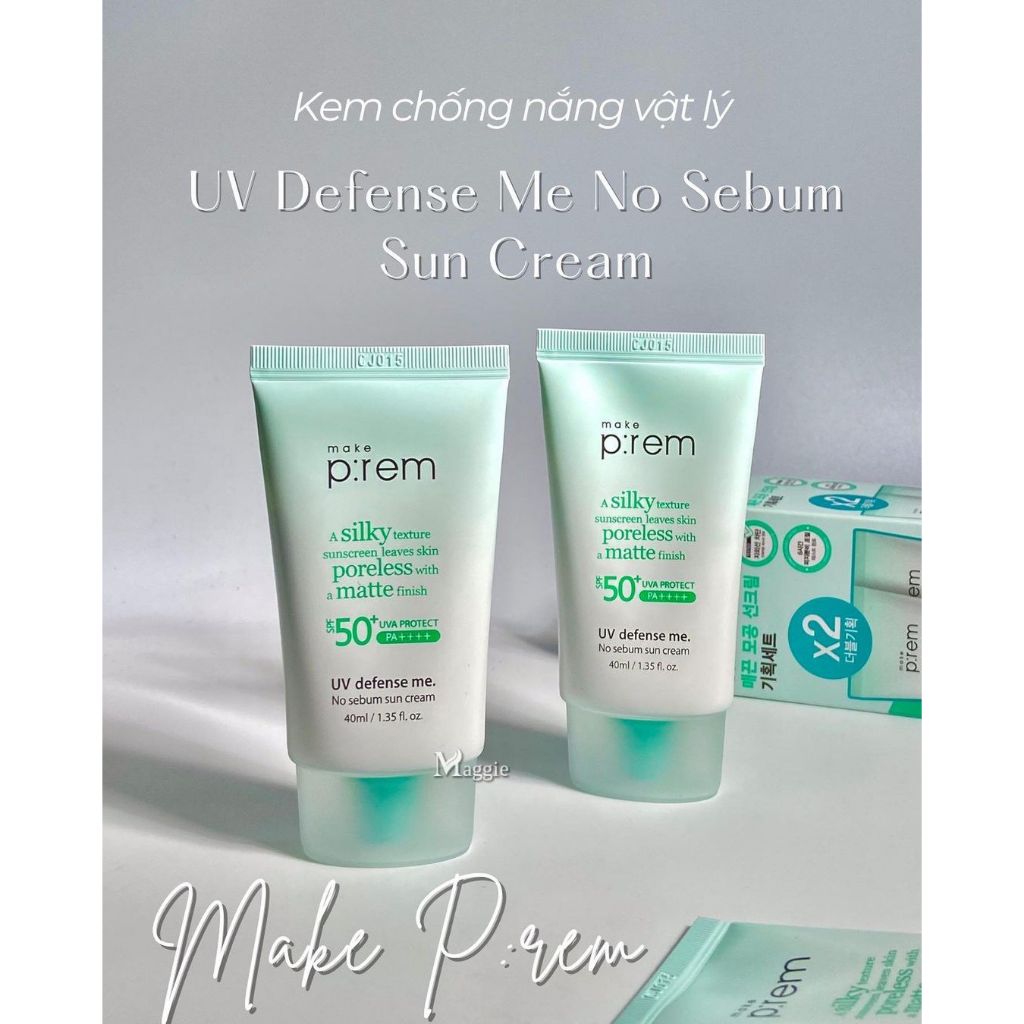 Kem chống nắng MAKE PREM SPF 50+ PA++++ Suncreen | Shopee Việt Nam