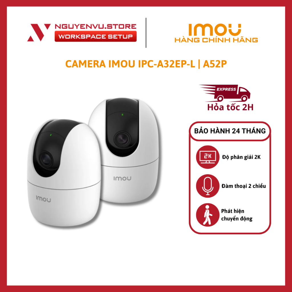 [KHO HN - HCM] Camera wifi trong nhà IMOU IPC - A32EP-L | A52P - Kèm ...