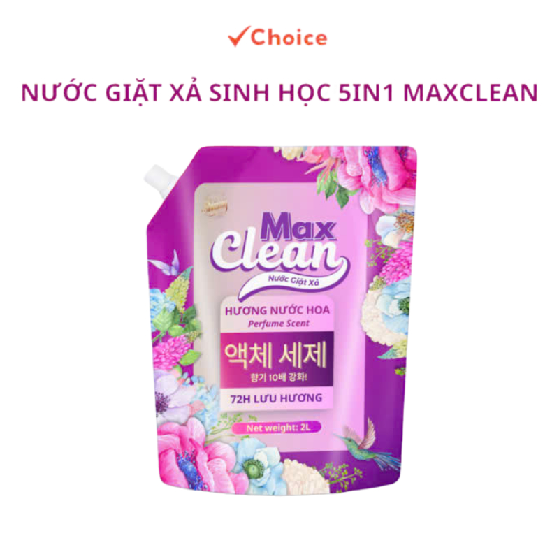 [Choice] Nước giặt Maxclean CH35 túi 2L hương nước hoa | Shopee Việt Nam