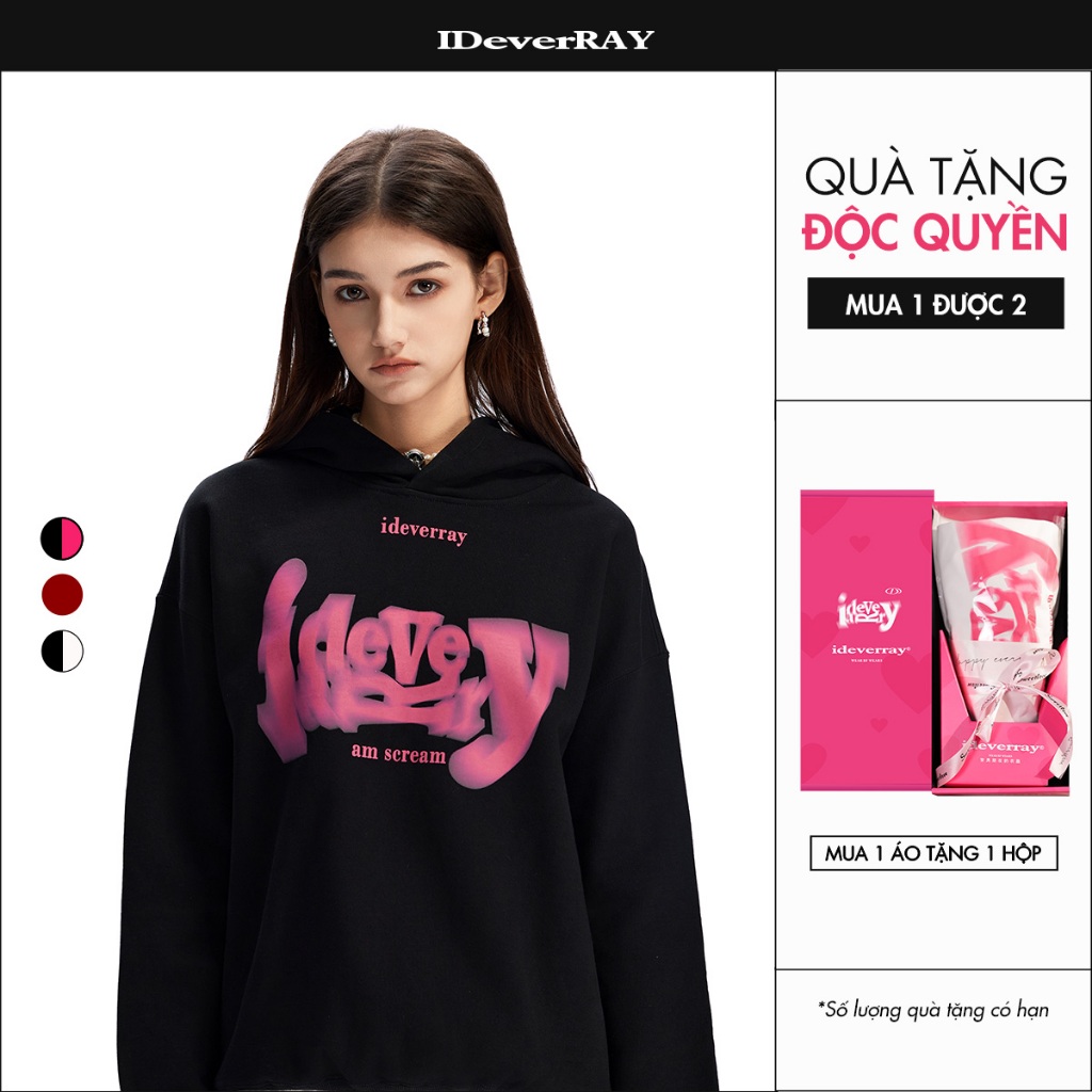 [HỘP HOA] Áo hoodie unisex cao cấp chính hãng IDeverRAY Signature form ...