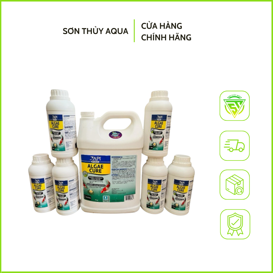API ALGAE CURE POND- 500ml- Công nghệ Hóa Sinh phân huỷ phân cá, mùn bã ...