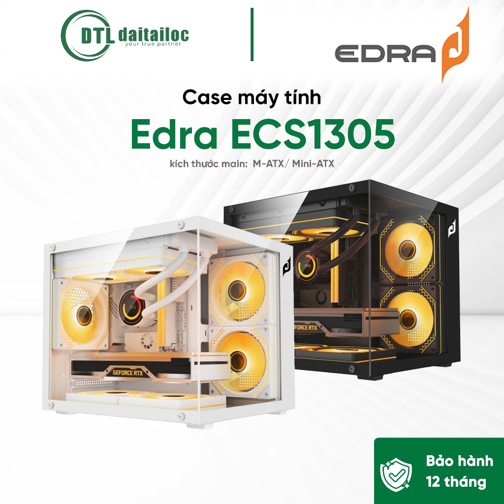 Case Edra ECS1305 M-ATX Mini-ATX | Chính hãng | Bảo hàng 12 tháng ...