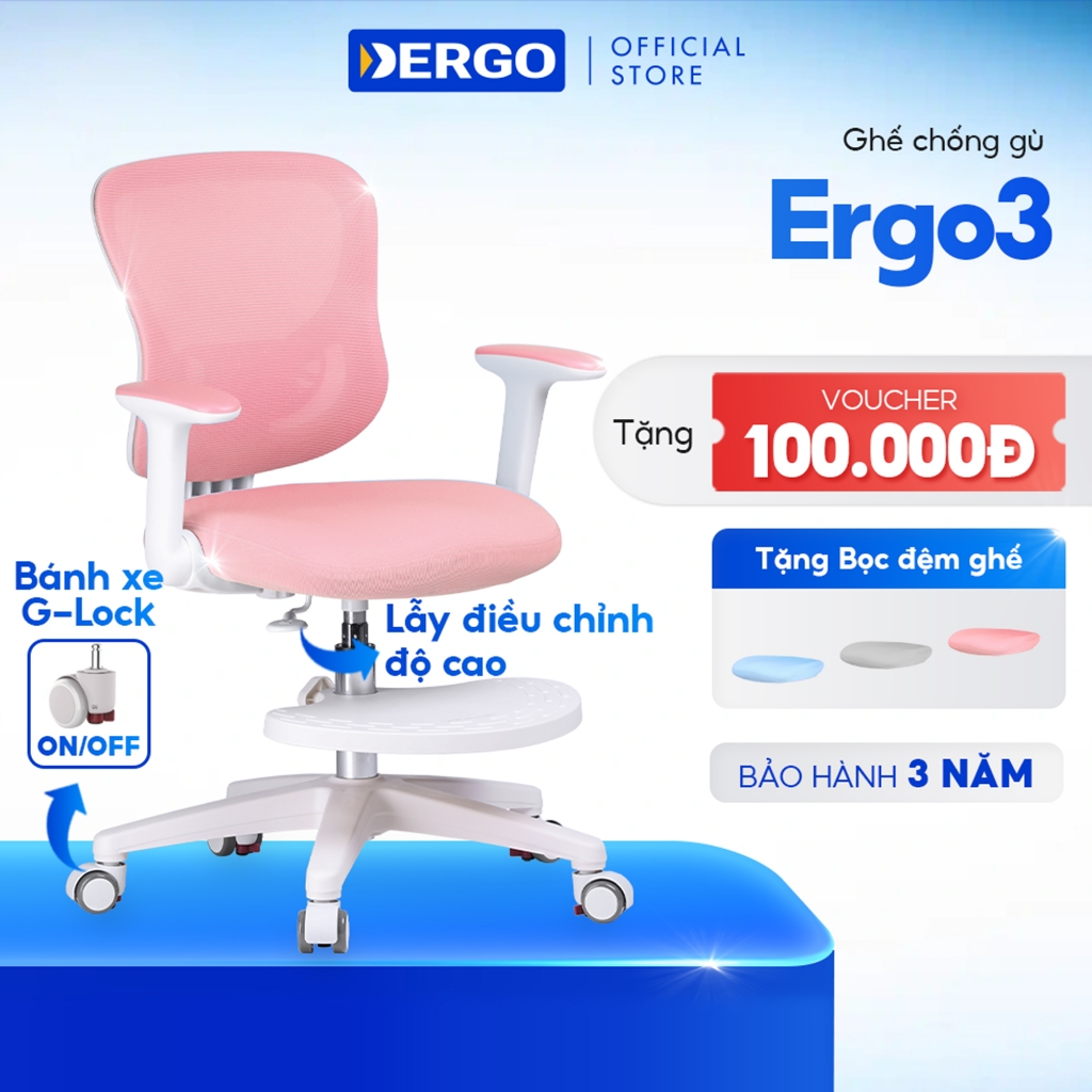 [Mới 2025 - Voucher 100K] Ghế Ngồi Học Chống Gù DERGO LEO Ergo 3 ...