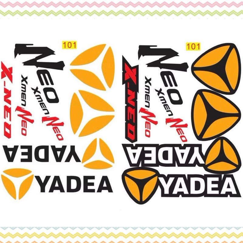 (Nhiều mẫu màu)Tem sticker logo Yadea,Neo,tem 4 lớp chống nước | Shopee ...