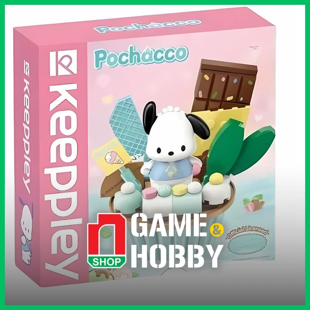 Keeppley Sanrio Chocolate Cupcake Pochacco - K20821 - Mô hình lắp ráp ...