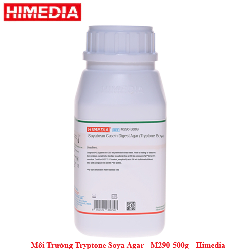 Môi Trường Vi Sinh Tryptone Soya Agar M290, Model: M290-500g, Hãng: Himedia, Hàng mới 100% ...