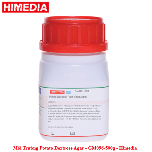 Môi Trường Vi SInh Potato Dextrose Agar GM096, Model: GM096-500g, Hãng ...
