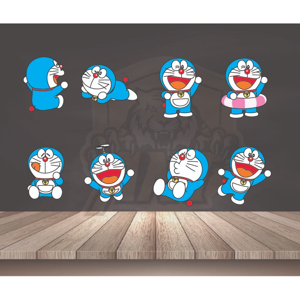 Bộ 8 Sticker Doraemon dán xe, điện thoại, laptop trang trí | Shopee ...