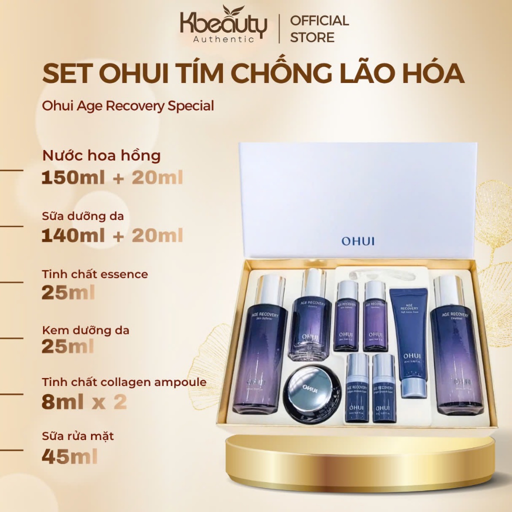 [ Hàng Nội Địa Hàn ] SET DƯỠNG DA OHUI TÍM CHỐNG LÃO HÓA - Ohui Age ...