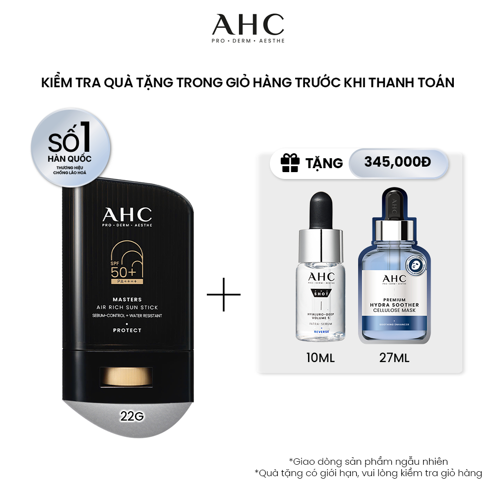 [LIVE] Sáp Chống Nắng AHC phổ rộng kiềm dầu suốt 24H Masters Air Rich Sun Stick 22g | Shopee ...