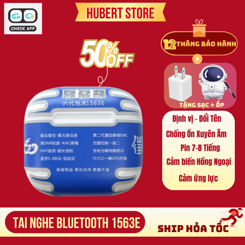 Tai Nghe Bluetooth Hổ Vằn 1562E 1563E Hubert Chống Ồn Âm Thanh Vòm Cảm ...