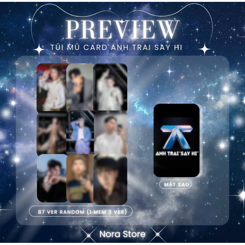 TÚI MÙ card Anh Trai Say Hi. Pack 3 card random+Toploader seal | Shopee ...
