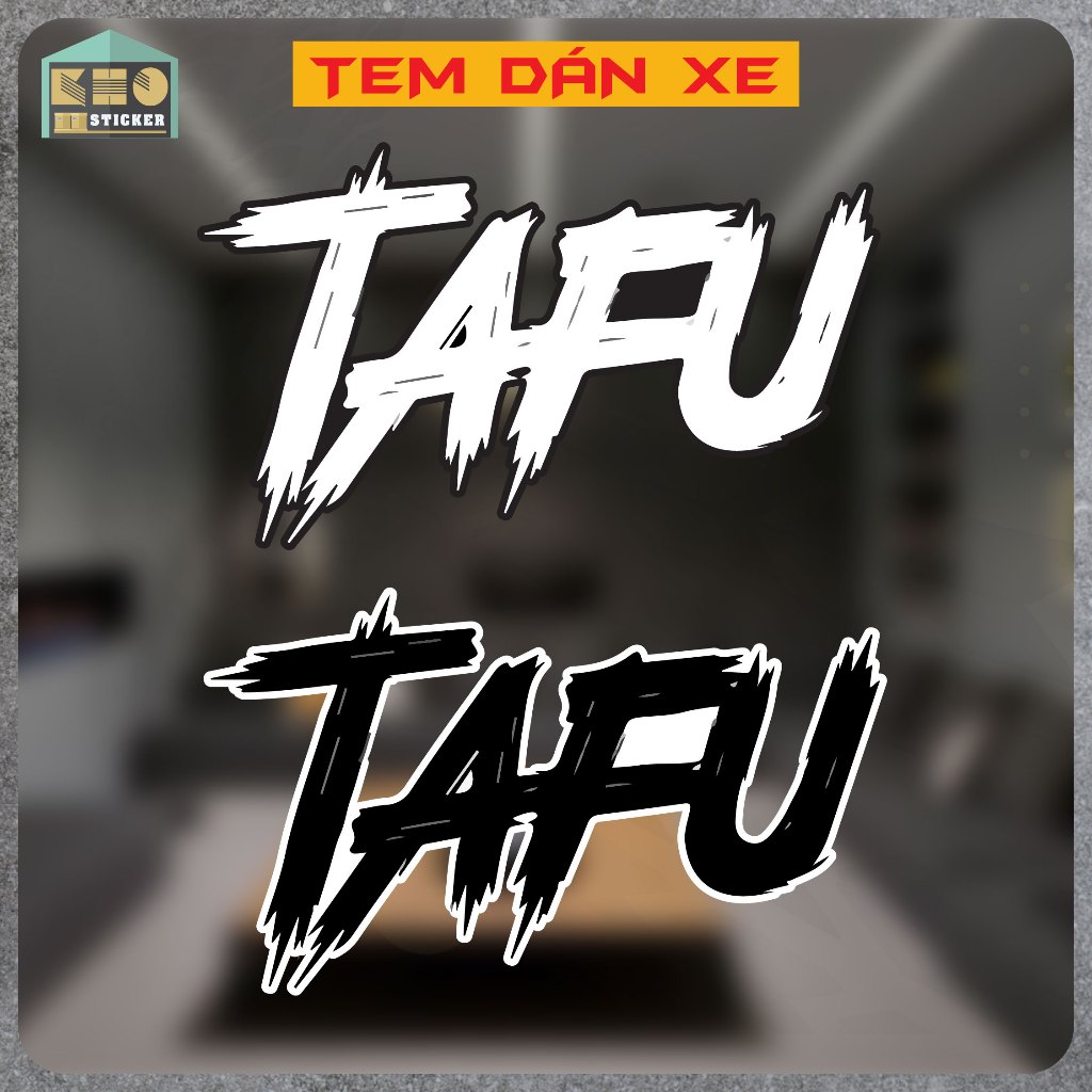 Tem Dán Xe Máy TAFU - Tem Xe Máy Decal Chống Nước dán Oto, Xe Máy, Xe ...