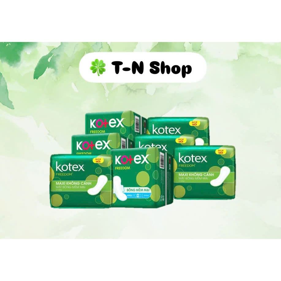 Bộ 8 Gói Băng Vệ Sinh Kotex Freedom Maxi (8 Miếng/Gói) | Shopee Việt Nam