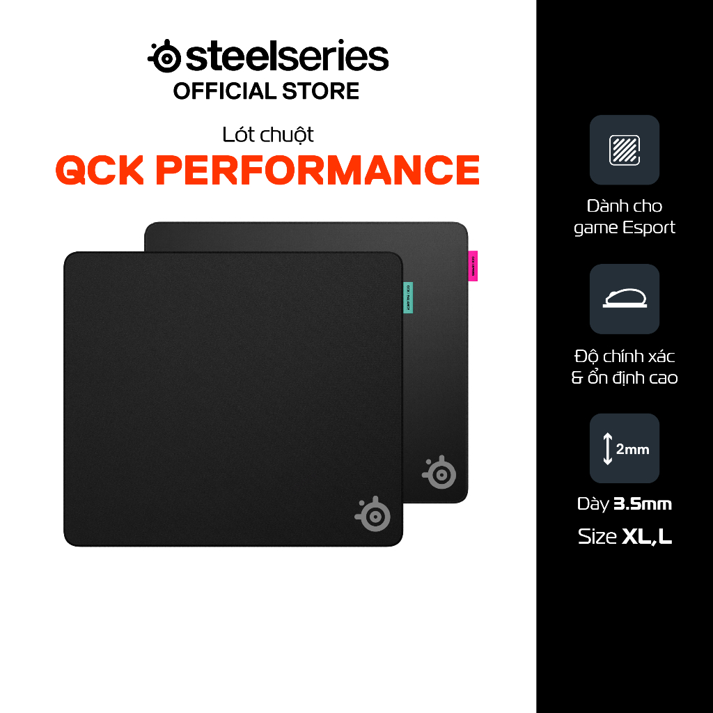 Lót chuột gaming SteelSeries QcK Performance Balance/Speed dày 3.5mm | Shopee Việt Nam