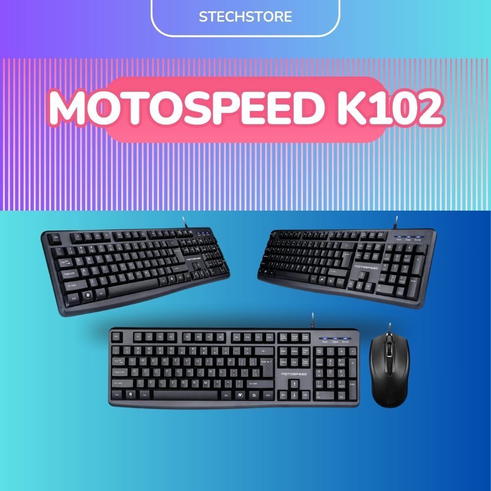 [Hỏa tốc HN] Bàn Phím có dây Motospeed K102 (Anti-Ghosting 6-key rollover) | Shopee Việt Nam