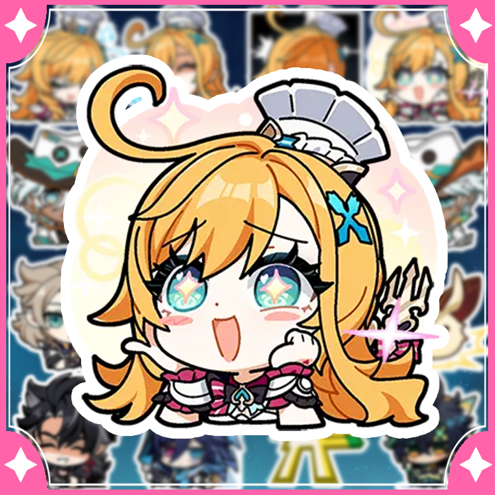[Genshin Impact] Sticker Escoffier, Ifa, Wriothesley, Venti, Albedo ...
