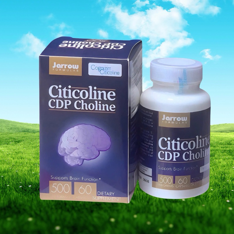 Viên uống Jarrow Citicoline 500, lọ 60 viên, USA, bổ não, giảm mất ngủ ...