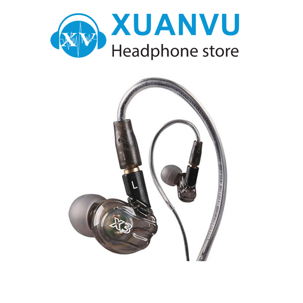 Tai nghe Moxpad X3 | Dây dẫn tháo rời- chiều dài dây cáp 127cm , Có mic ...