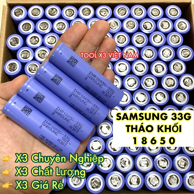 [18650 - Tháo Máy] Pin Samsung 33G dung lượng 3200mAh xả 5C 10A (ToolVN ...