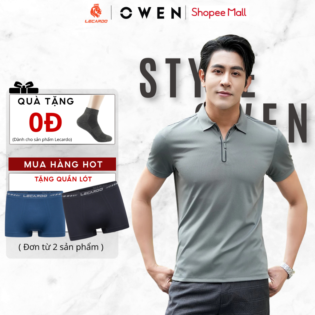 Áo thể thao nam Lecardo LPL-68 dáng RegularFit gọn gàng tôn dáng, cổ ...