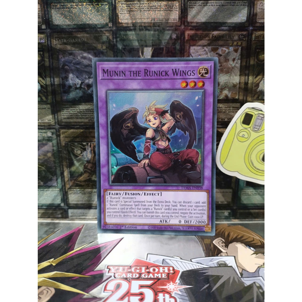 [ Đỗ Lạc Yugioh ] Thẻ Bài Mint90 Yugioh Monster Munin the Runick Wings - Super | Shopee Việt Nam