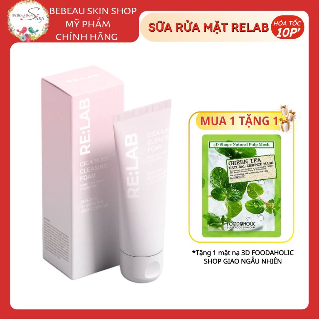 Sữa Rửa Mặt Relab Cica Bubble Cleaning Foam Sạch Sâu Giảm Mụn 120ml ...