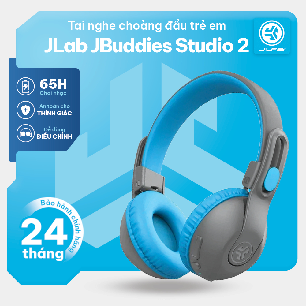 Tai nghe choàng đầu cho trẻ em Over-ear JLab JBuddies Studio 2 | An ...